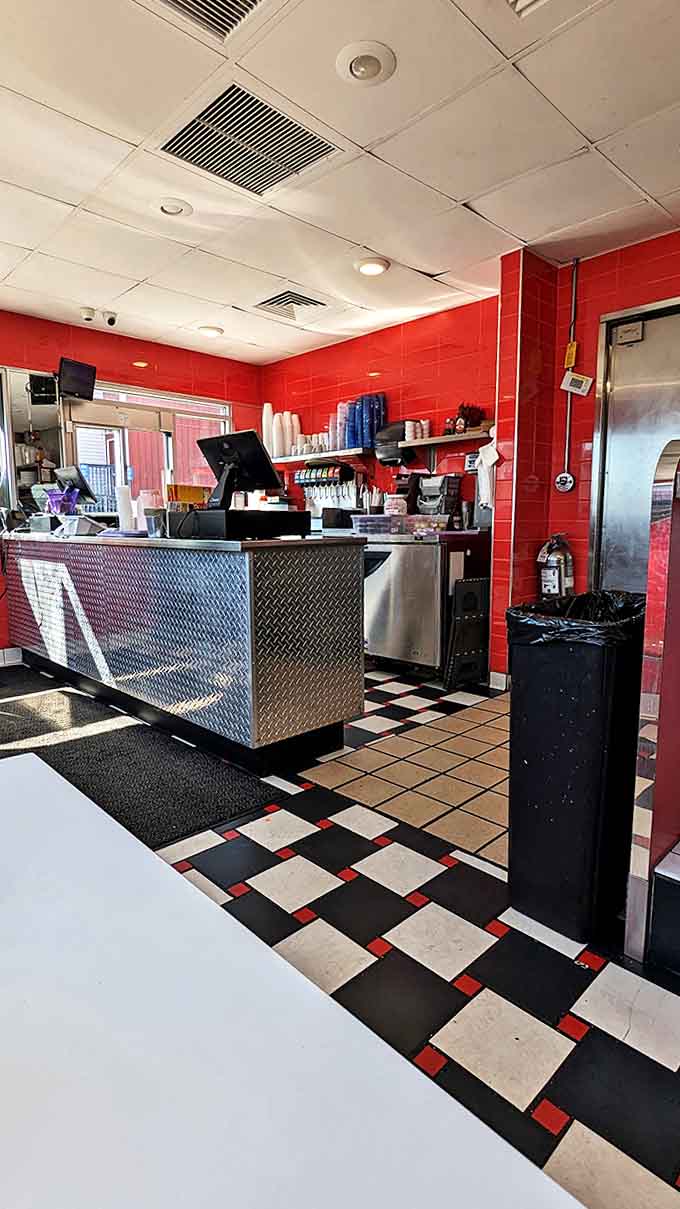 Counter: Where regulars perch on chrome stools, trading friendly banter with staff while watching the short-order ballet unfold behind the counter.