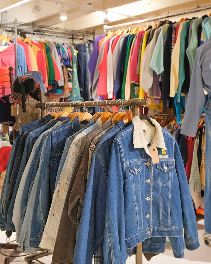 The vintage clothing section is a rainbow of possibilities, where that perfect denim jacket with authentic wear awaits its next adventure.
