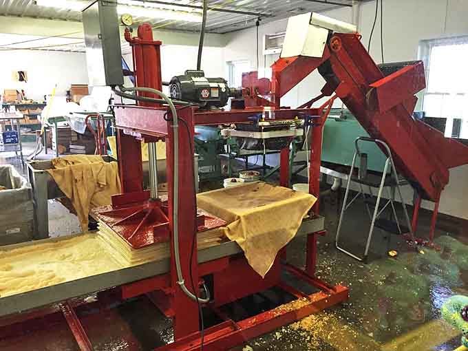 The traditional cider press still does its job beautifully, turning apples into liquid gold the old-fashioned way.