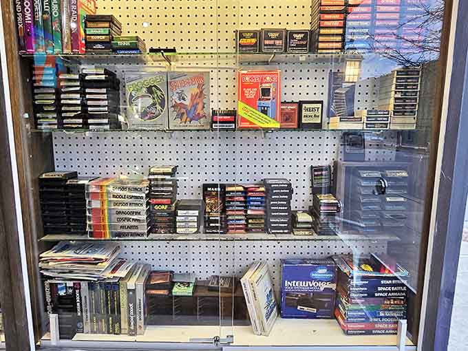 This carefully curated selection of retro games spans multiple platforms, each cartridge a time capsule of technological innovation and childhood memories.