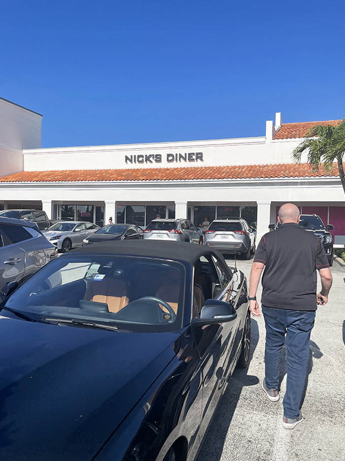 The parking lot tells the story &ndash; cars lined up outside Nick's Diner suggest that locals know exactly where to find breakfast bliss in West Palm Beach.