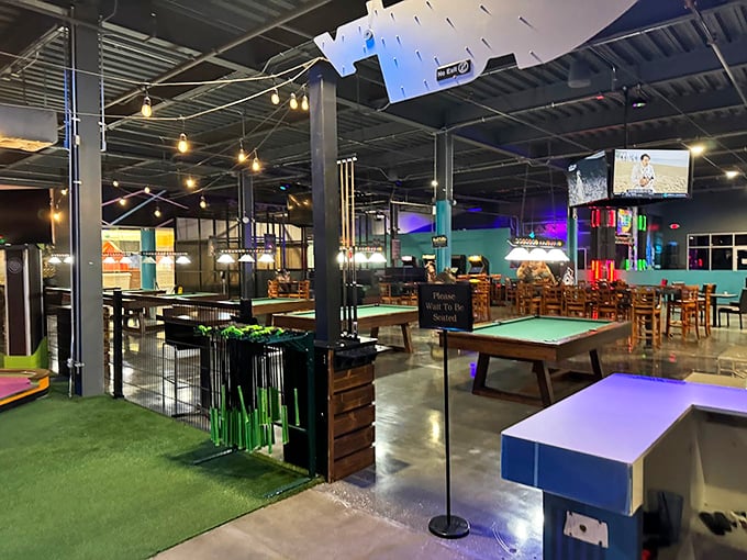 Pool tables await those seeking a more laid-back competition &ndash; perfect for showing off skills or pretending you meant to miss that shot.