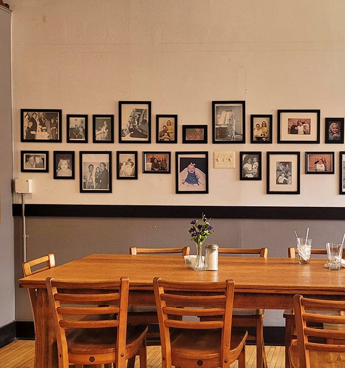 Family photos line the walls, reminding visitors that they're not just customers &ndash; they're guests in a space filled with history.