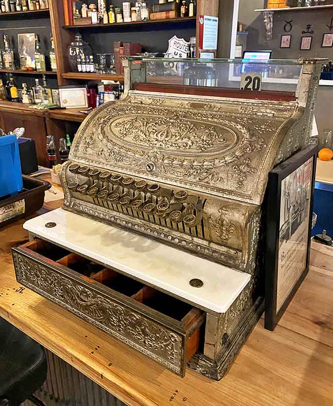 That vintage cash register isn't just for show &ndash; it's a working piece of history, much like everything else in this time capsule of a restaurant.
