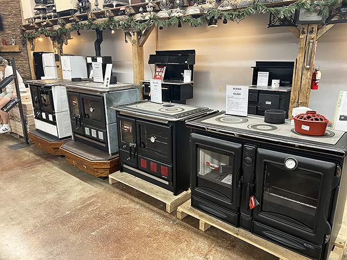 These wood-burning cookstoves aren't just for show&mdash;they're fully functional kitchen workhorses that cook during power outages.