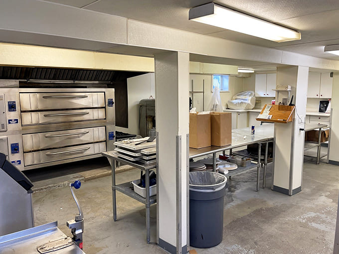 Behind the scenes, Fricano's kitchen houses the ovens that have been creating pizza magic for generations of Michigan diners.