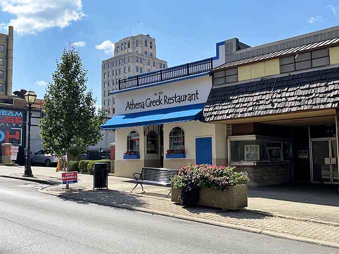 Downtown Mansfield's charming streetscape provides the perfect setting for this beloved Greek restaurant that's become a local institution.