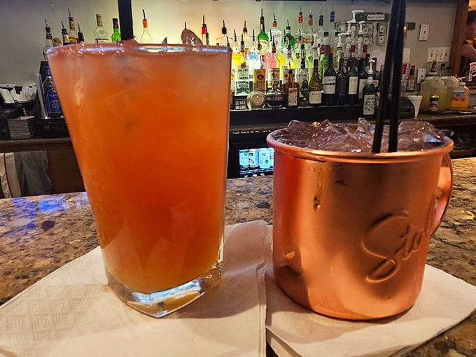 Bar Drinks: When your cocktail comes in a copper mug, you know you're not at a chain restaurant&mdash;you're somewhere that respects proper drinking vessels.