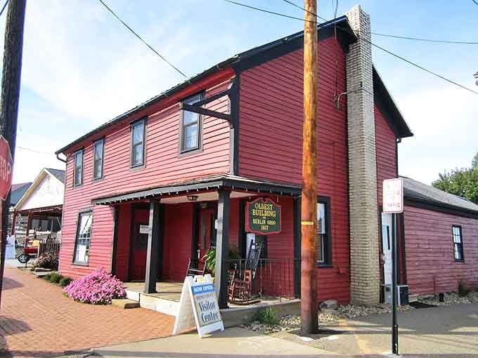 This historic red building houses treasures from the past while standing as a testament to Berlin's enduring charm.