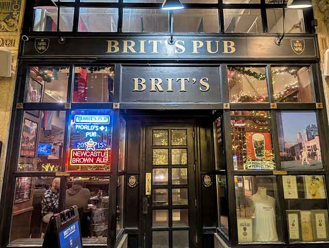 Those double doors have welcomed countless guests seeking authentic British pub experiences right here in the heart of downtown Minneapolis.