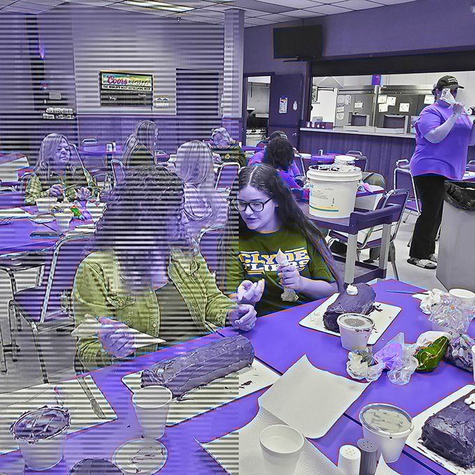 The cake decorating class in progress &ndash; where ordinary people learn the magical art of turning butter, sugar, and flour into edible joy.