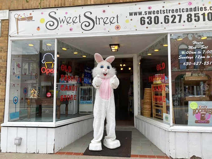 The exterior of Sweet Street welcomes visitors with open arms and the promise of sugar-fueled happiness just beyond those doors.