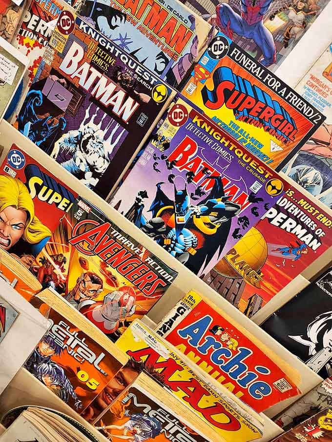 Preserved adventures await between these colorful covers &ndash; vintage comics that once cost pocket change now safeguard childhood memories and superhero legacies.