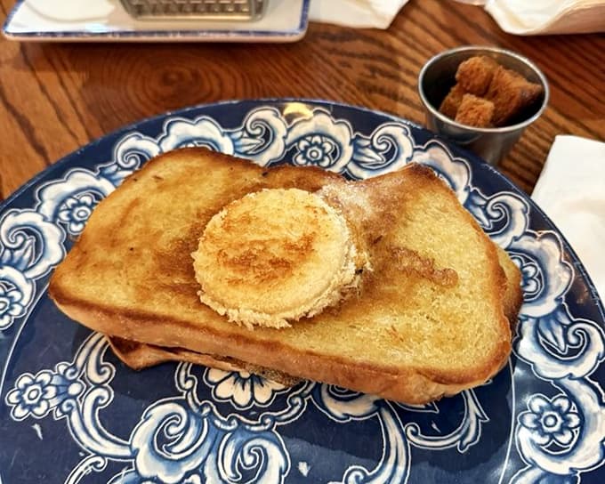 Egg in a Hole delivers childhood nostalgia on a plate, simple yet satisfying in that way only classic comfort food can achieve.