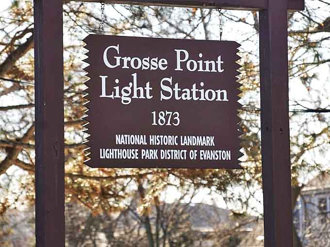 The weathered wooden sign announces your arrival at this National Historic Landmark, its vintage styling setting the perfect tone for stepping back into Great Lakes maritime history.