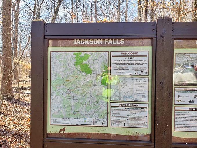 Information boards at trailheads are like nature's way of saying "here's what you're getting yourself into, and trust us, it's worth it."