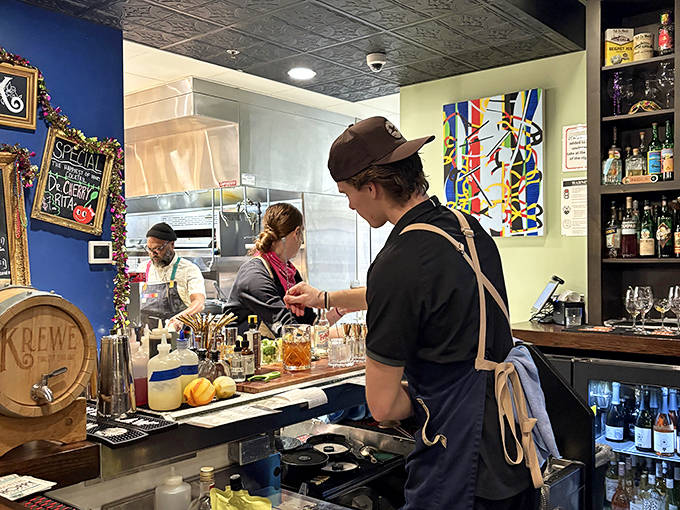 Behind the scenes, the culinary team works with focused precision &ndash; each plate a carefully crafted love letter to Louisiana's rich culinary traditions.