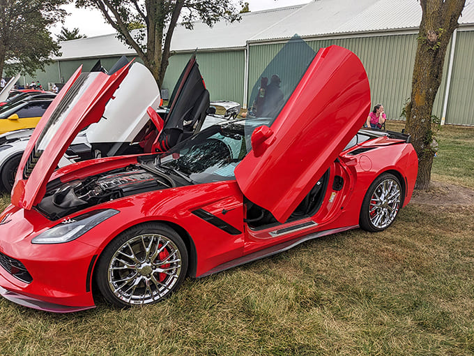 Modern Corvettes like this C7 prove the legend continues, with scissor doors and performance that would make the originals jealous.