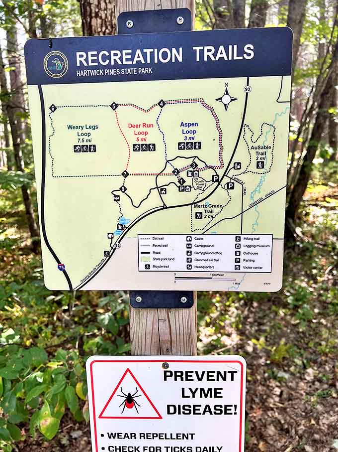 The trail map reveals a network of adventures waiting to be discovered &ndash; like a treasure map where the X marks everywhere.