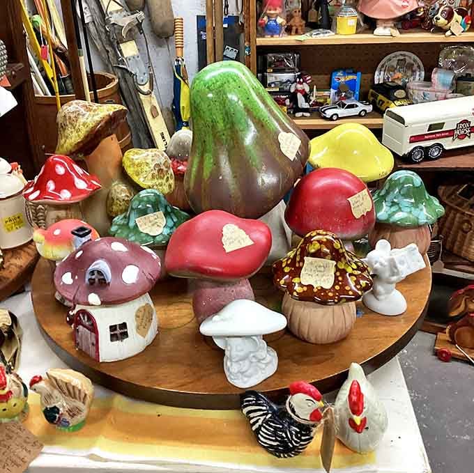 Whimsical mushroom ceramics from the 1970s &ndash; when decorative fungi inexplicably dominated American kitchens and everyone's grandmother had a toadstool cookie jar.