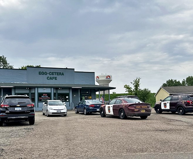 Even the police know where to find the good stuff &ndash; when your parking lot hosts squad cars, you know your breakfast is officially law-enforcement approved.
