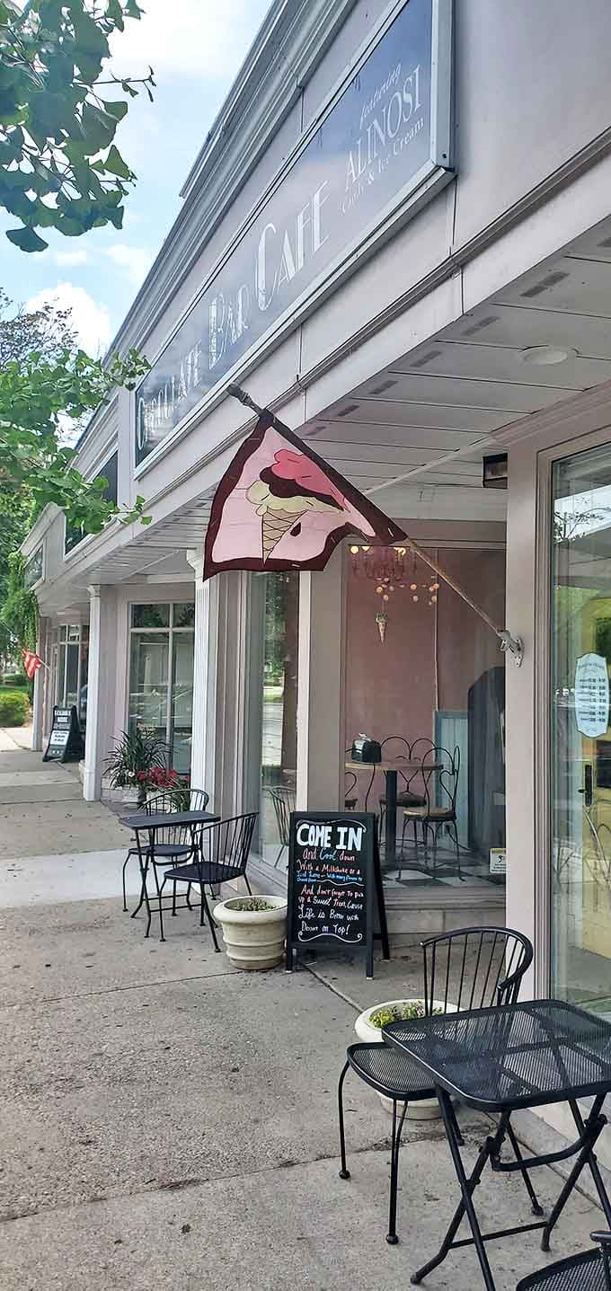 Even from the outside, the Chocolate Bar Cafe promises a pause from reality &ndash; those outdoor tables aren't just furniture, they're vacation spots.
