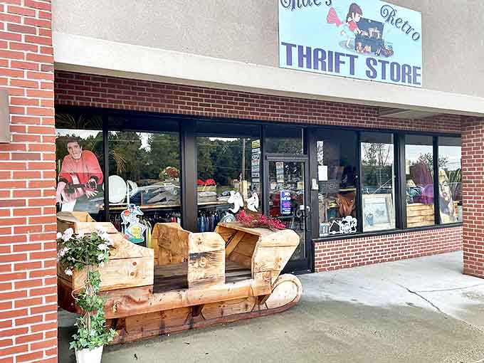 The exterior view that promises adventure &ndash; brick-and-mortar magic in a digital world, where every visit yields different treasures.