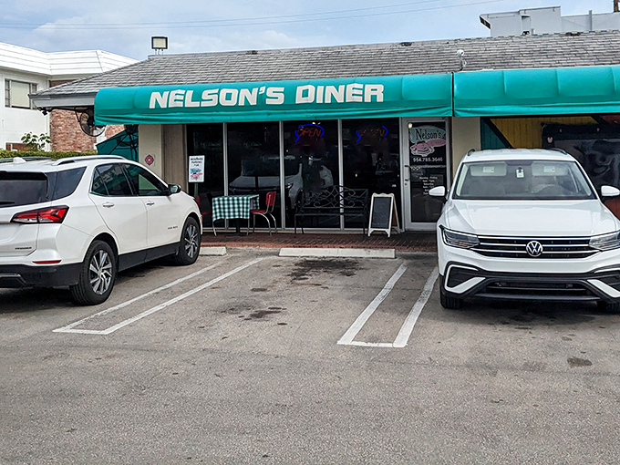 Parking: The starting line for your comfort food journey. Each spot a gateway to pancake paradise.