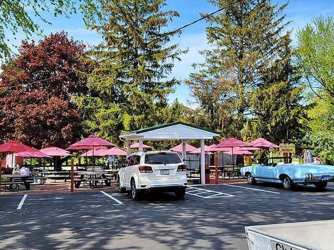 The parking area fills with cars from three counties away &ndash; proof that people will happily drive distances for an authentic taste of Americana.