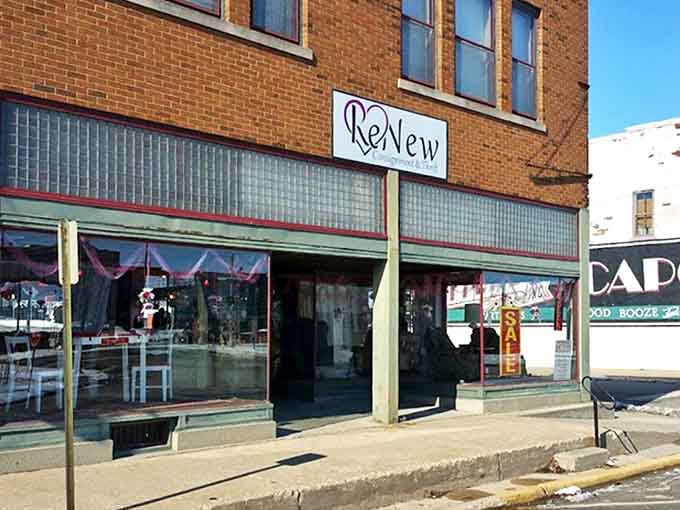 ReNew's storefront stands as a beacon of sustainable shopping in Lincoln's downtown, promising adventures in affordable style.