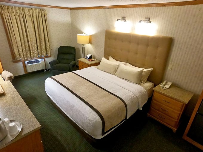 For those who prefer their fantasy with a side of simplicity, the standard king room offers comfortable, traditional accommodations.