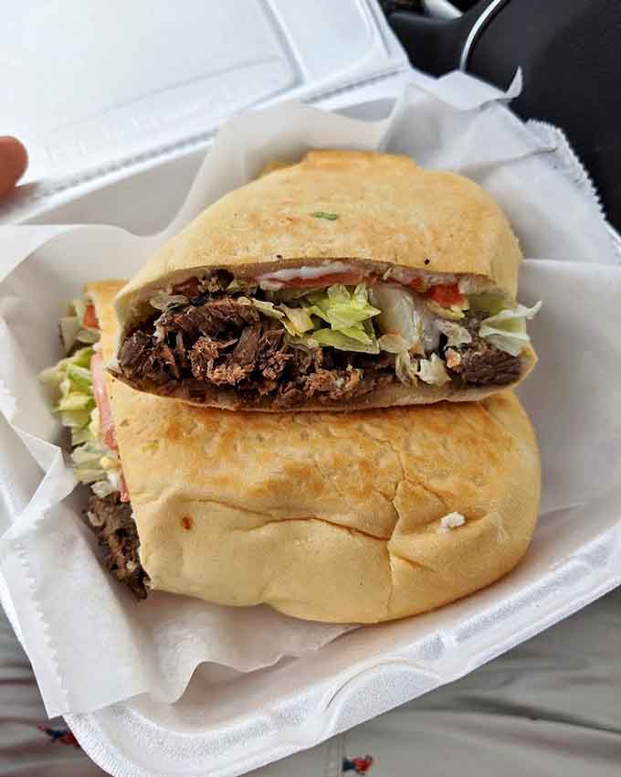 Steak Sandwich: A masterclass in sandwich engineering &ndash; tender meat, melted cheese, and fresh toppings create a handheld masterpiece that demands two hands.