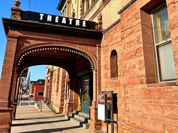 The entrance archway welcomes visitors into a world where entertainment required leaving your house, a concept that's charmingly old-fashioned and wonderfully necessary.