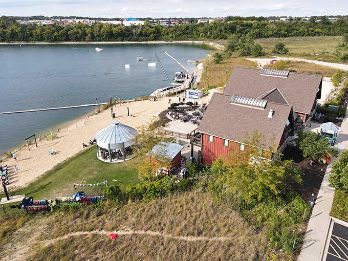 From above, The Quarry looks like someone designed the perfect day and then built a venue around it.