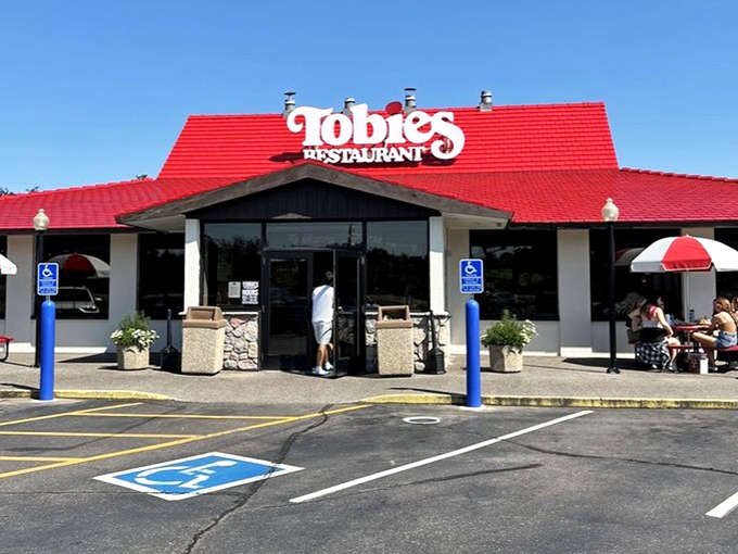 That distinctive signage has been guiding hungry travelers off the highway for decades &ndash; a red-roofed lighthouse in a sea of fast-food mediocrity.