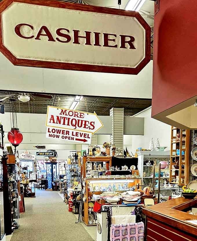 The cashier area serves as command central &ndash; where treasures and their new caretakers complete the circle, beginning new chapters in old stories.
