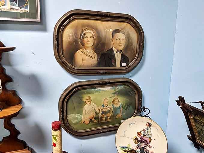 A cozy corner booth surrounded by memorabilia, where countless barbecue epiphanies have occurred over plates of smoked perfection.