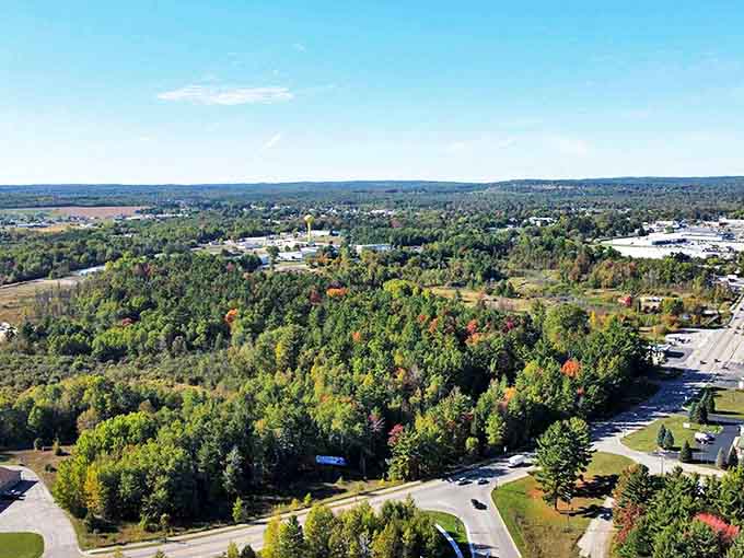 Nestled among Michigan's forests and fields, the perfect small town appears, residential neighborhoods gradually giving way to rural tranquility.