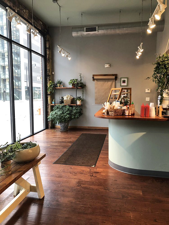 The counter area strikes that perfect balance between efficient and welcoming &ndash; where food magic happens and regulars are greeted by name.