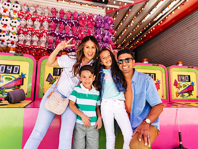 Family bonding at its finest, because nothing says "we love each other" like collectively agreeing to be flung through the air.