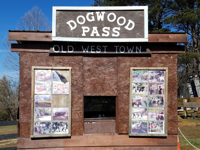 The Dogwood Pass sign stands as a portal between centuries, inviting modern visitors to step back in time.