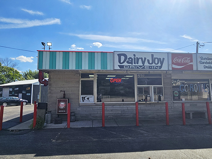 From the outside, it's unassuming &ndash; but that "OPEN" sign glows like a promise of happiness that's been kept for generations.