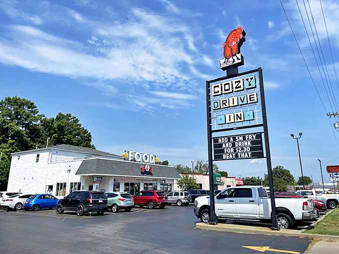 Summer evenings at 50 Dairy Bar mean full parking lots, families gathered around picnic tables, and the sweet soundtrack of ice cream-fueled happiness.