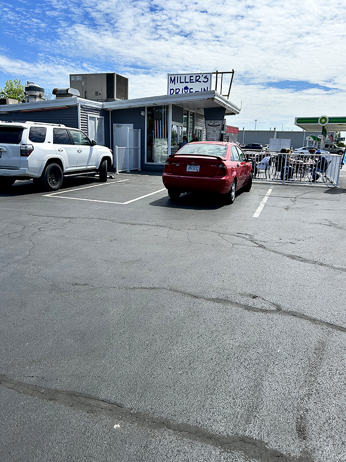 The modest parking lot has witnessed countless first dates, family celebrations, and sugar-fueled happiness over decades of serving Ohio's favorite frozen treats.