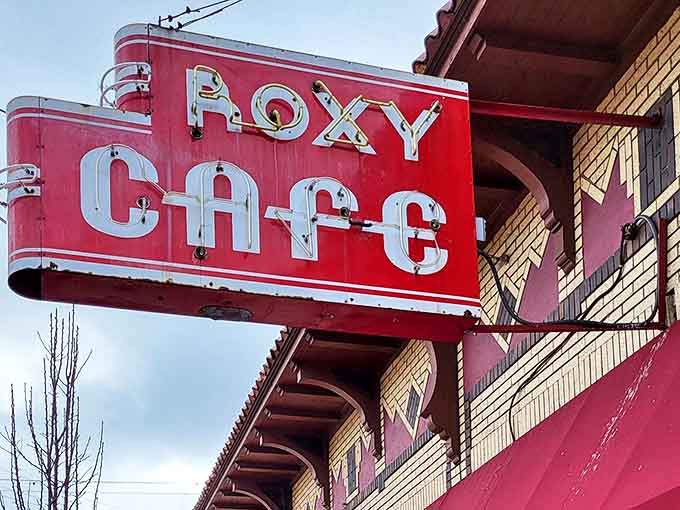 That weathered Roxy sign doesn't just mark a restaurant &ndash; it's a beacon of breakfast hope in a world of disappointing morning meals.