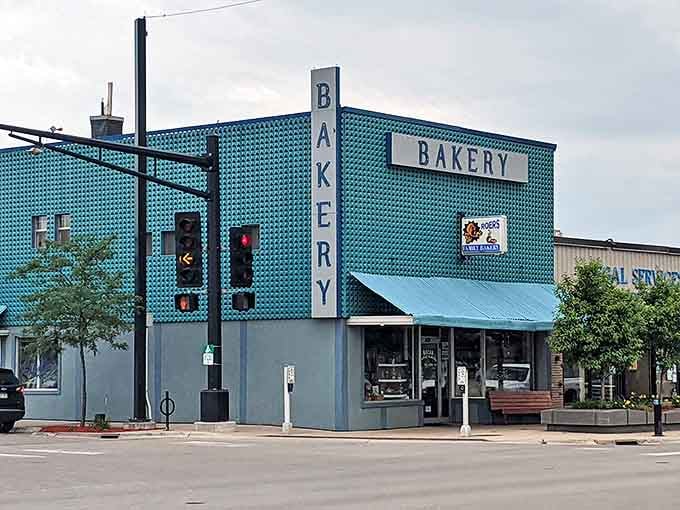 The corner location with its distinctive architecture has become a destination for road-trippers and locals alike, all seeking that authentic bakery experience.