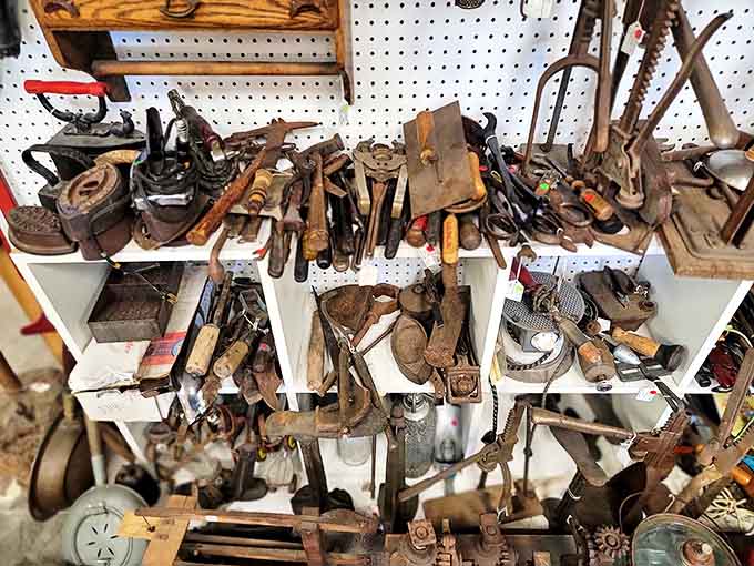 These aren't just old tools &ndash; they're the implements that built Michigan, their wooden handles worn smooth by generations of working hands.