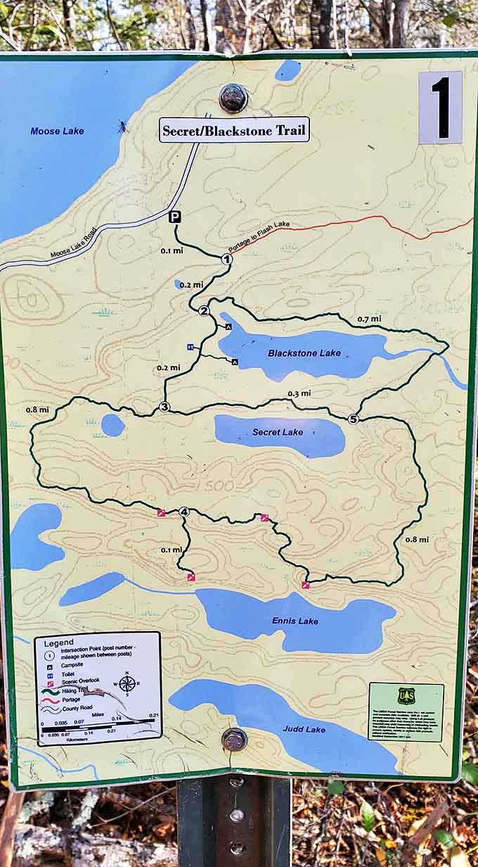 The treasure map to wilderness bliss &ndash; where X marks not one but three spots of natural splendor waiting to be discovered.
