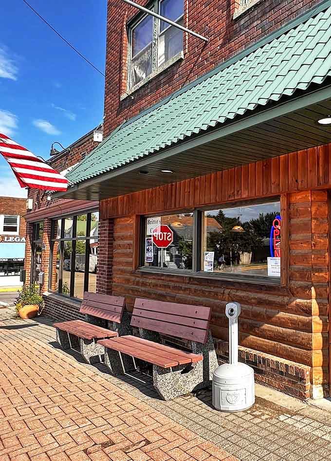 The welcoming entrance promises comfort and satisfaction &ndash; the culinary equivalent of a warm hug on a cold Minnesota morning.