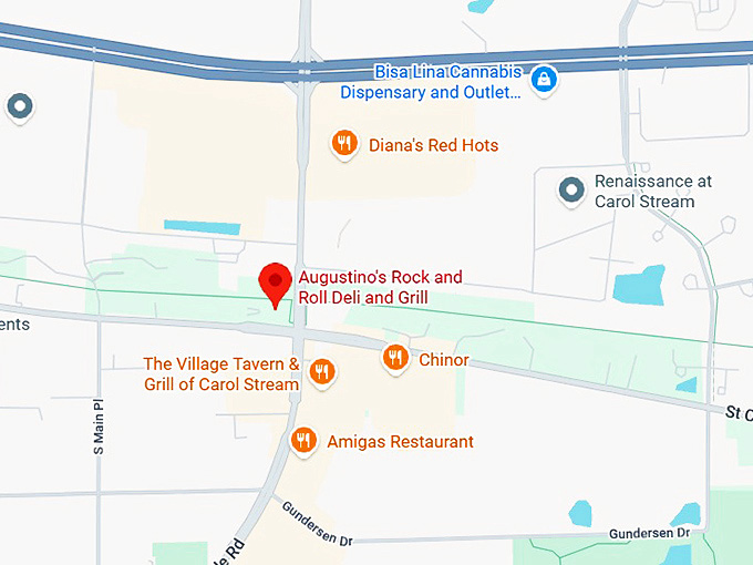 16. augustino's rock and roll deli and gril map